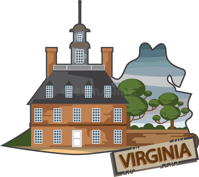 Virginia. Vector Illustration Decorative Design Stock Vector ...