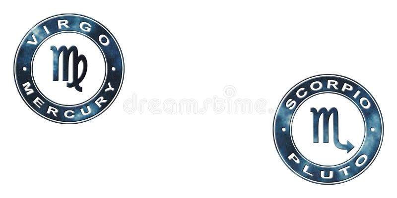 Virgo and Scorpio Compatibility Stock Illustration - Illustration of ...