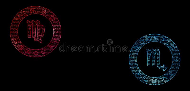 Virgo and Scorpio Compatibility Stock Illustration - Illustration of ...