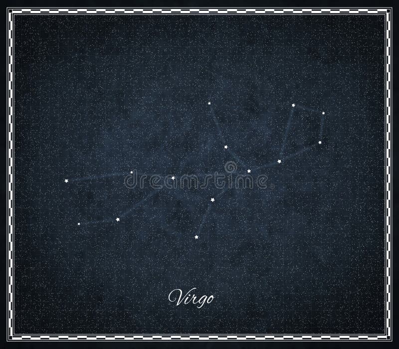 Virgo Star Constellation, Night Sky, Cluster of Stars, Deep Space ...