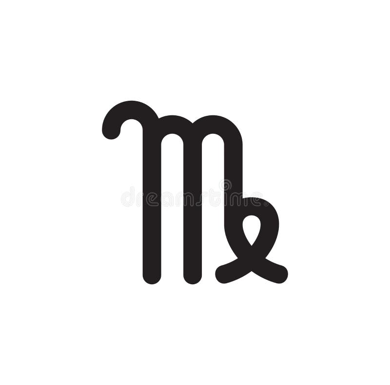 Virgo zodiac sign stock vector. Illustration of simple - 197596411