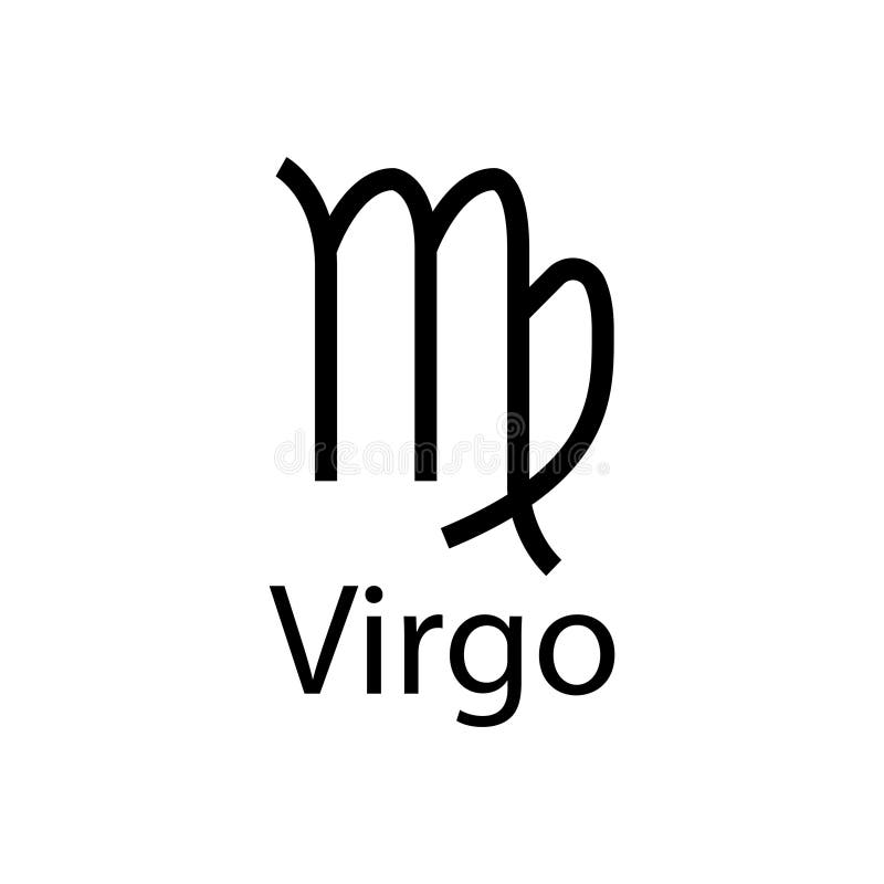 Virgo Zodiac Symbol Icon Vector Stock Vector - Illustration of design ...