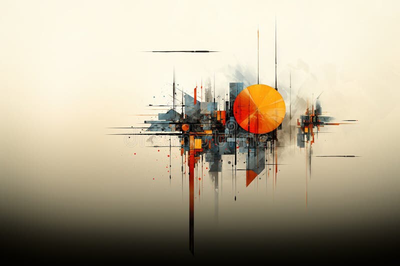 Virtual Abstract Art Theme of Minimalistic Modern Contemporary ...
