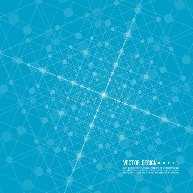 Virtual Abstract Background Stock Vector - Illustration of physics ...