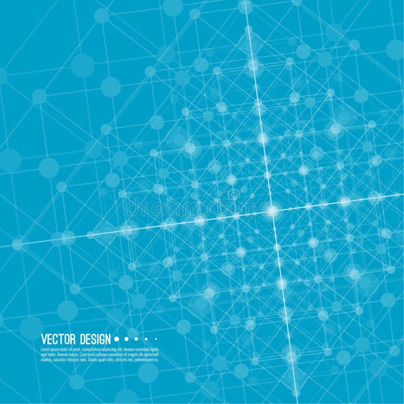 Virtual Abstract Background Stock Vector - Illustration of background ...