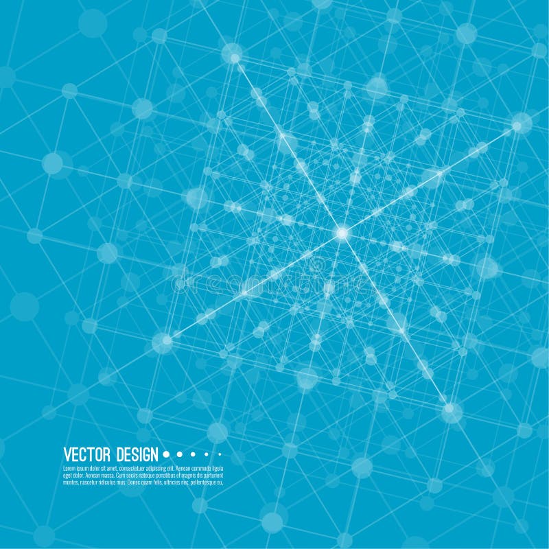 Virtual Abstract Background Stock Vector - Illustration of abstract ...