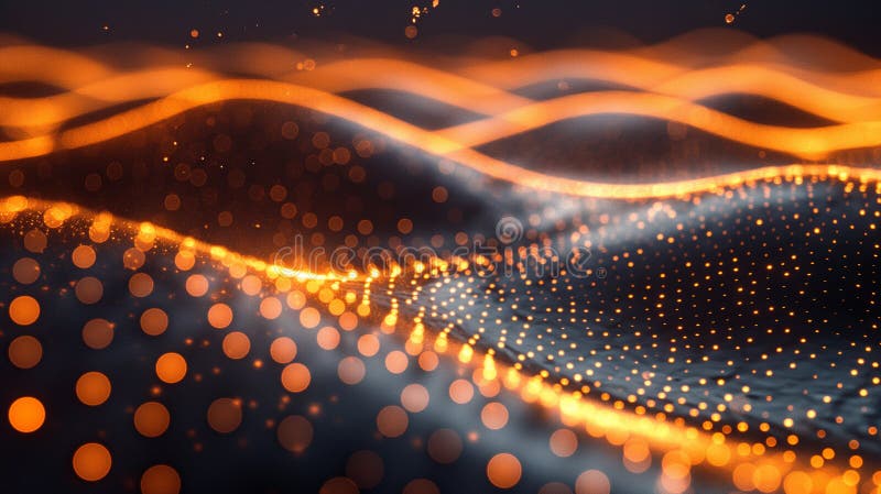 Virtual Abstract Wave Background. Stock Illustration - Illustration of ...