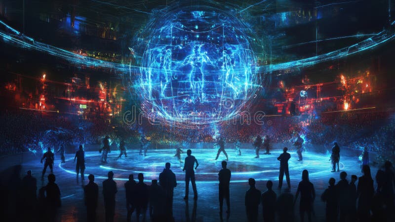 Virtual Arena Hosting Intense Digital Battles with Diverse Avatars in a ...