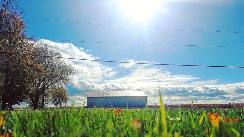 Sky barn view ground stock image. Image of view, barn - 128873677
