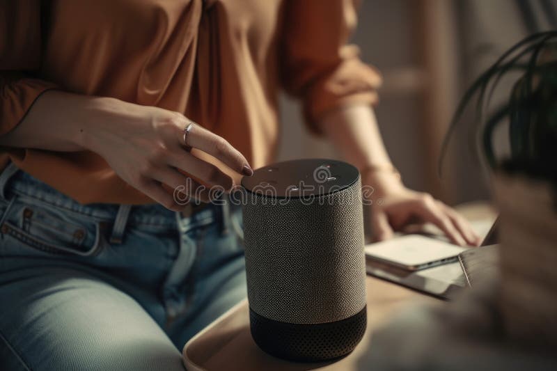 Virtual Assistant Checking the Weather and Preparing Outfit for Her Day ...