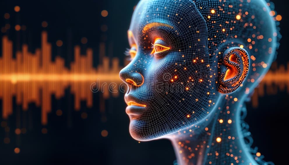 Virtual Assistant Generates Voice As Sound Wave Visualization. AI-based ...