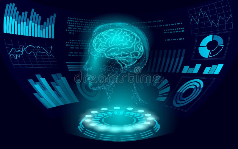 AI, Artificial Intelligence. Ai Digital Brain. Robotics Concept. Human ...