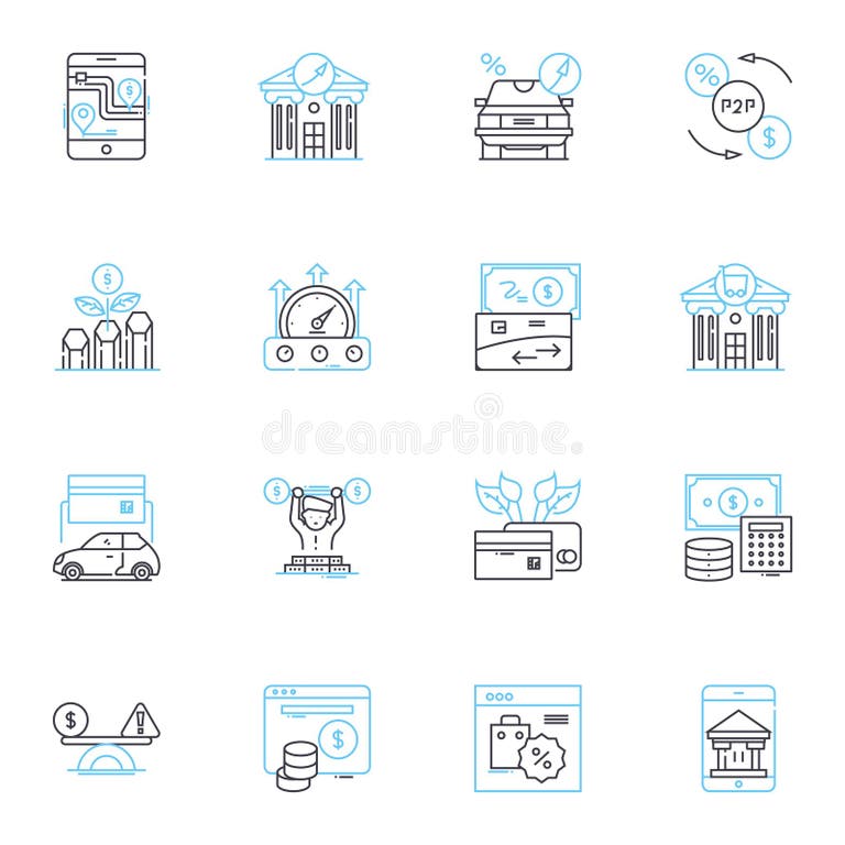 Virtual Assistant Linear Icons Set. Efficiency, Productivity ...