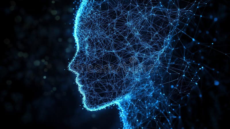 Virtual Assistant Profile of Digital Mesh Image Render 3d, Ai Generated ...