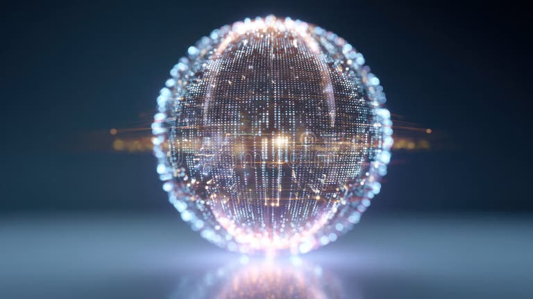 Virtual Assistant Represented As a Glowing Orb of Data. Dot Home ...