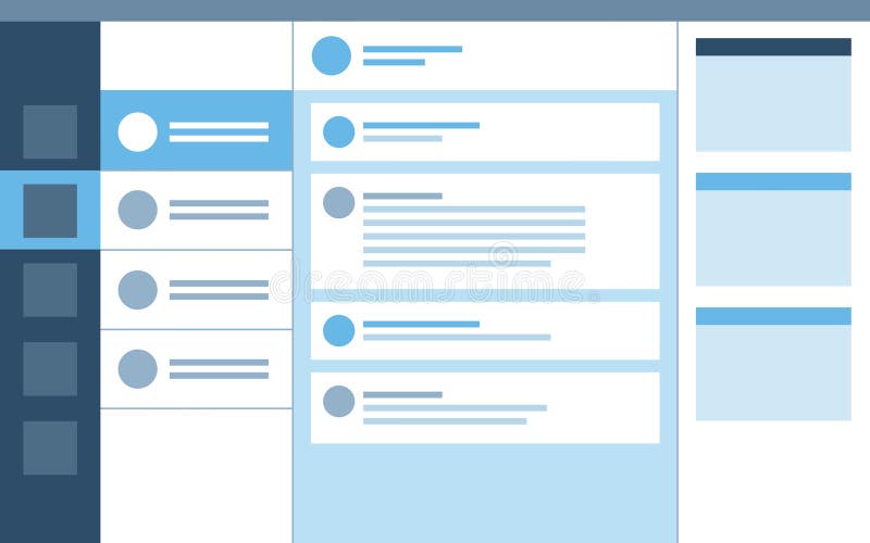 Virtual Assistant Software User Interface Stock Vector - Illustration ...