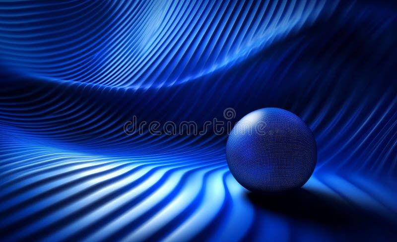 A Virtual Ball Symbolizing Big Data. a Vintage Tech Illusion of Digital ...