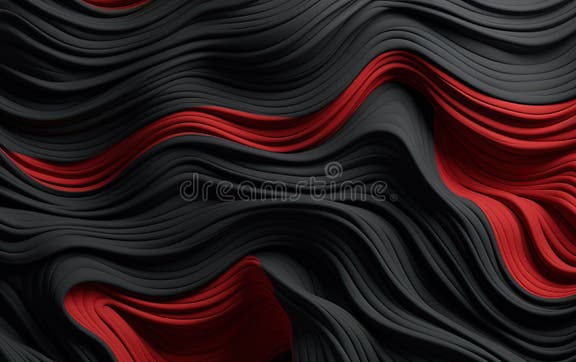 Virtual Black and Red Waves Dark Mode Texture Background Stock Illustration - Illustration of ...