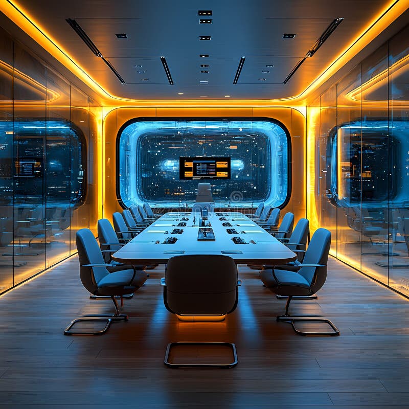 The Virtual Boardroom: Where Ideas Meet Innovation Stock Illustration ...
