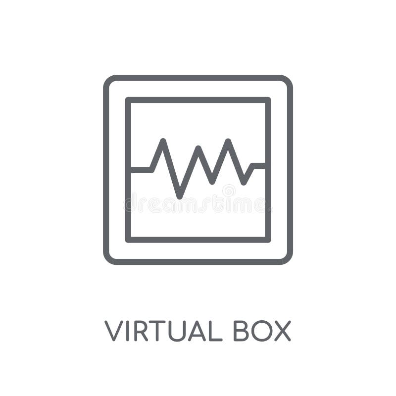 Virtual Box Icon. Trendy Virtual Box Logo Concept on White Background ...