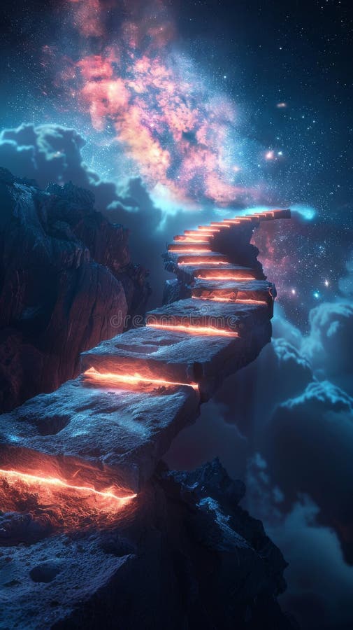 A Virtual Bridge Made of Magic Stone and Light Connecting Earth To a ...