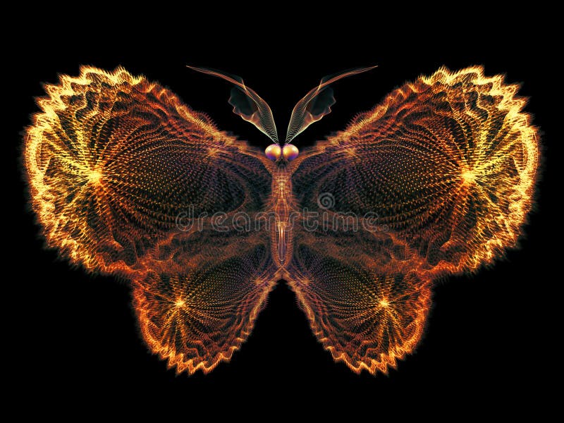 Virtual Butterfly stock illustration. Illustration of element - 36480438