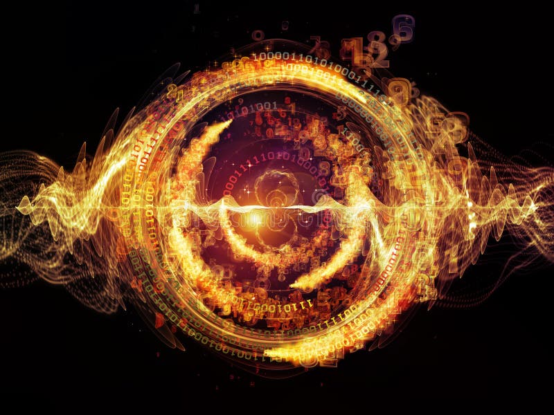 Virtual Central Wave stock photo. Image of revolve, black - 80864320