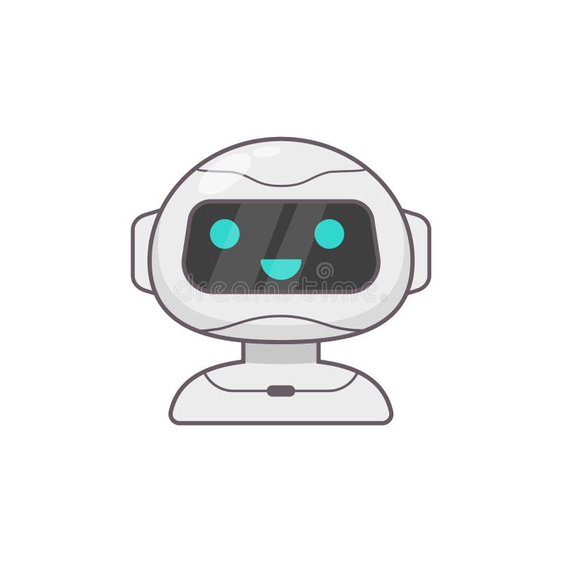Futuristic Cat Machine Character. Virtual Chat Help Program. Cat Robot ...