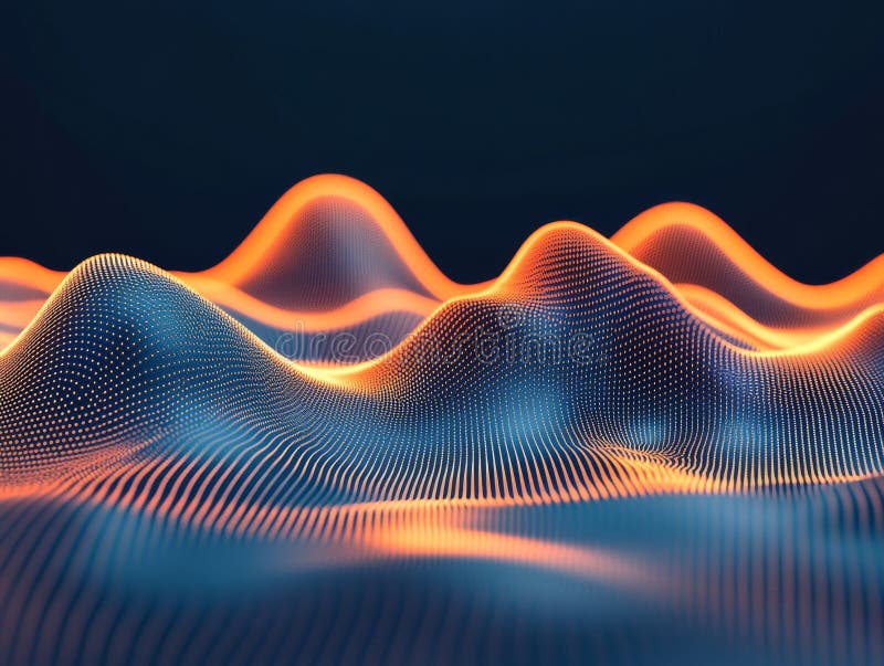 In a Virtual Cityscape, Data Streams Flow through Digital Streams. Stock Image - Image of motion ...