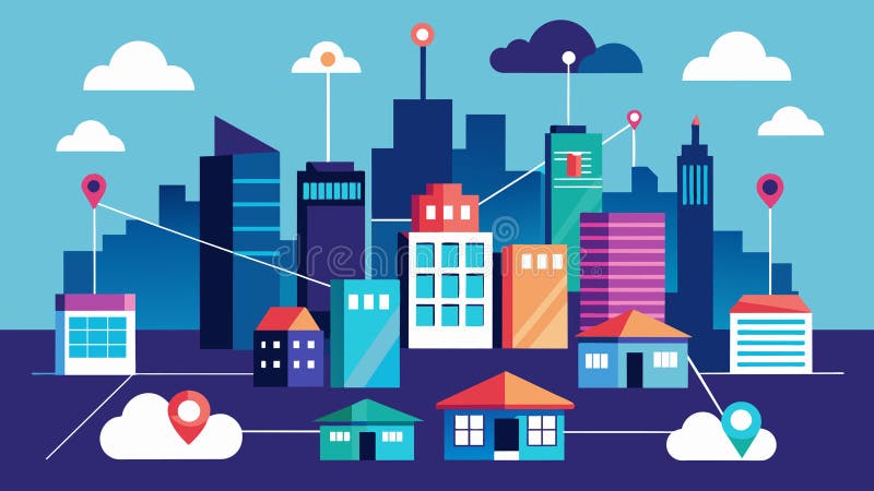 A Virtual Cityscape Where Each Building Represents a Different Data Set ...