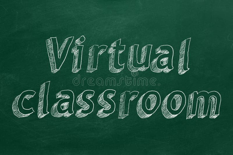 Virtual classroom stock illustration. Illustration of learning - 144777521