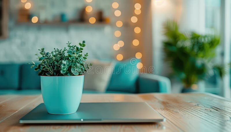 Virtual Client Interaction on Laptop Screen, Remote Engagement, Modern ...