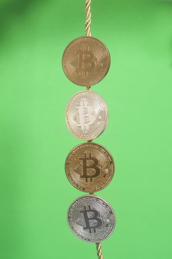 Virtual Coins Bitcoins Collection Stock Image - Image of bank ...