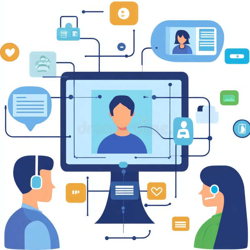 Virtual Collaboration Network Concept with Colleagues in Online Video ...