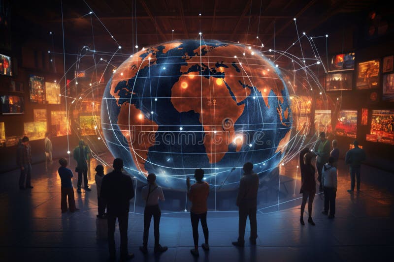 Virtual Collaboration Platforms Connecting Stock Illustration ...