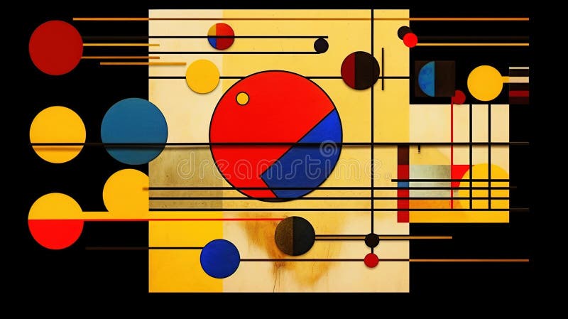 Virtual Colorful Abstract Art Theme of Minimalistic Modern Contemporary ...