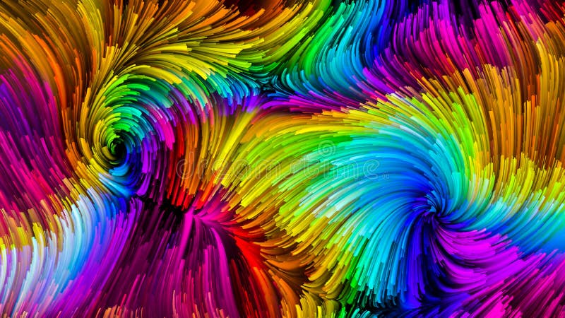 Virtual Colorful Paint stock illustration. Illustration of backdrop ...