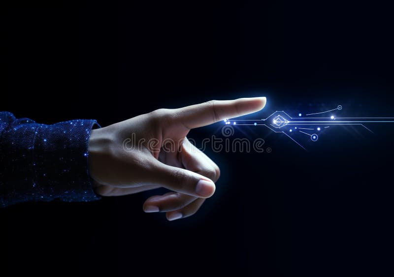 Tech Touch Business Virtual Interface Screen Concept Innovation Future ...