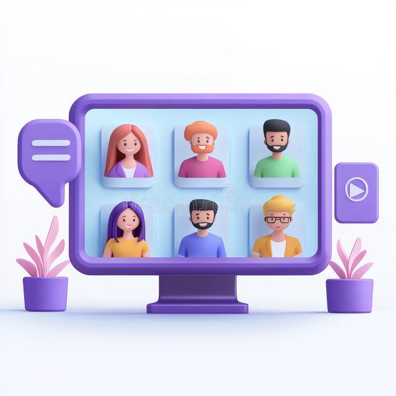 Virtual Conference with Diverse Characters in Video Call Setting ...