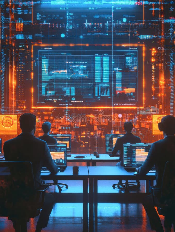 Virtual Conference Room with Avatars Engaged in Business Meetings and ...