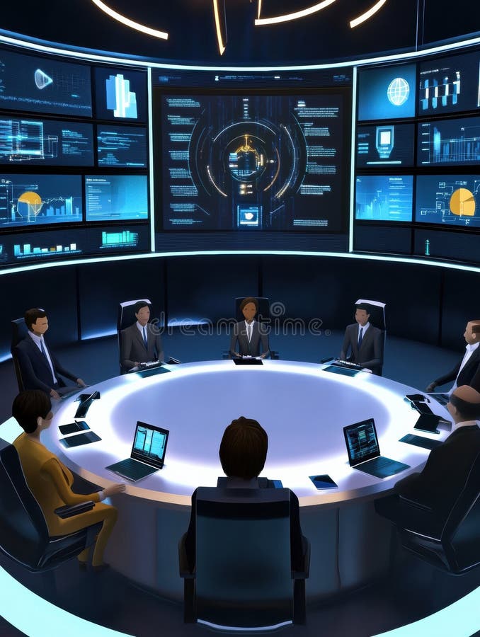 Virtual Conference Room with Business Avatars Engaging in Data Driven ...