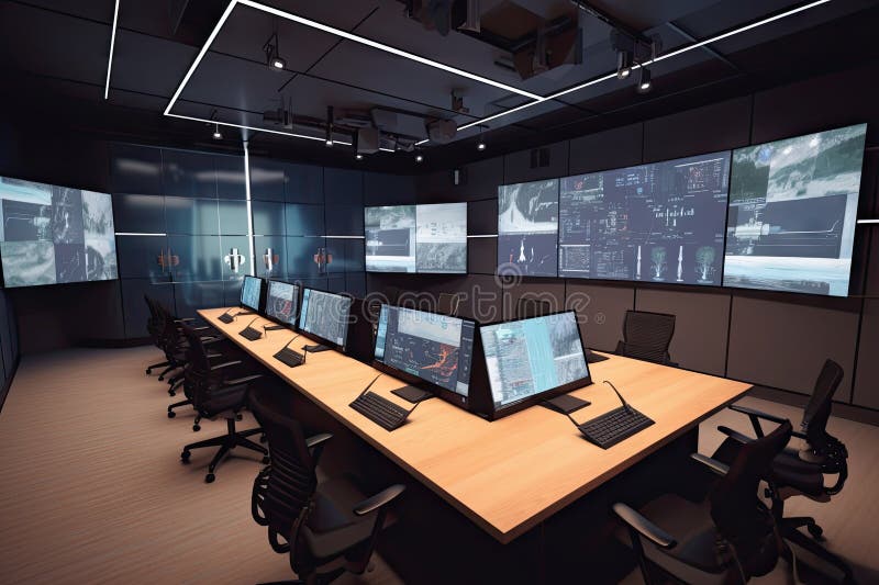Virtual Conference Room with Multiple Screens, Projectors and Speakers ...