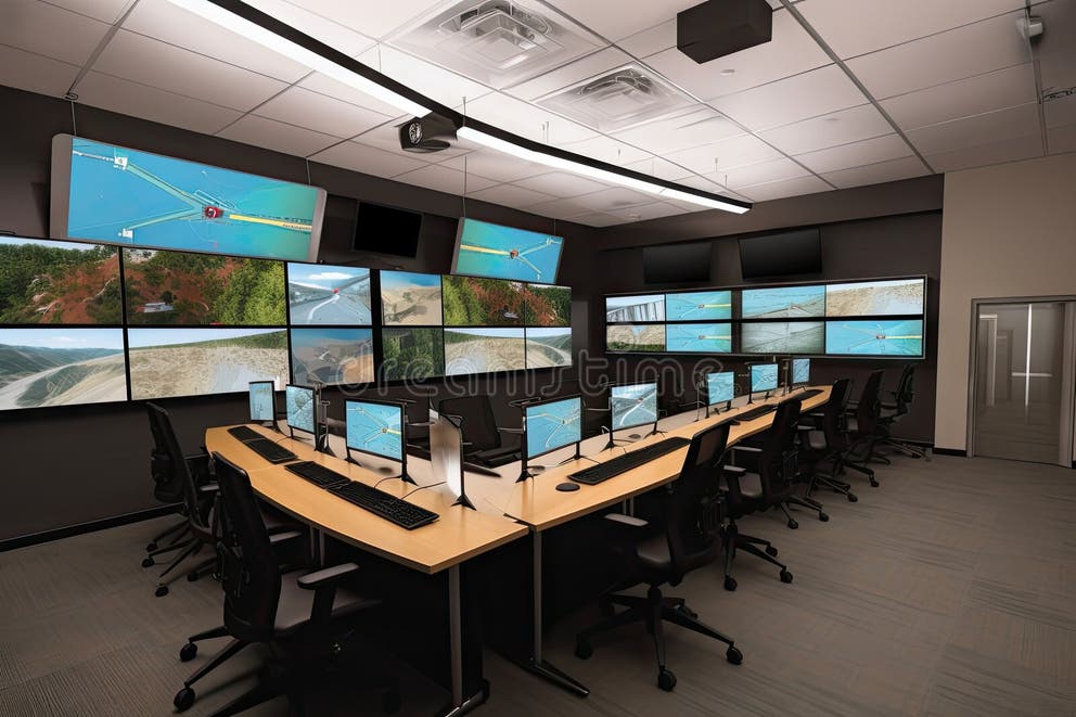 Virtual Conference Room with Multiple Screens, Projectors and Speakers ...