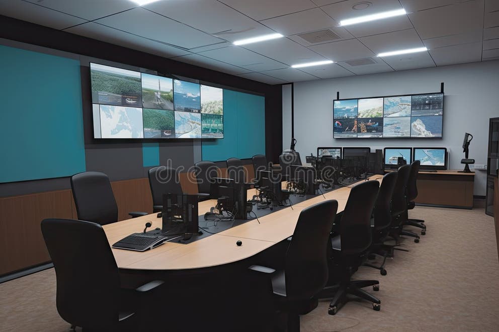 Virtual Conference Room with Multiple Screens, Projectors and Speakers ...