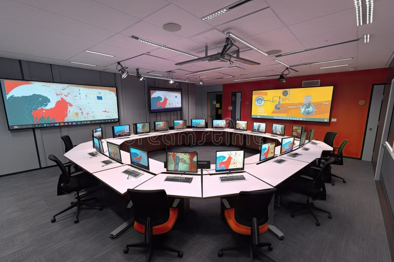Virtual Conference Room, with Participants and Speakers Visible on ...
