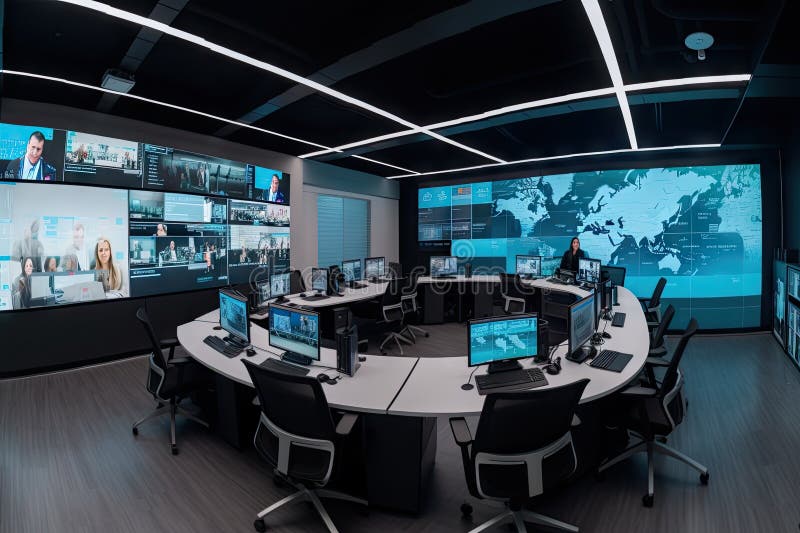 Virtual Conference Room, with Participants and Speakers Visible on ...