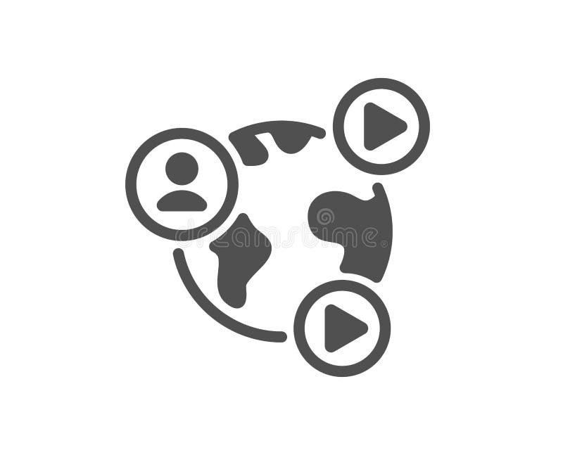 Virtual Conference Simple Icon. Online Training Sign. Vector Stock ...