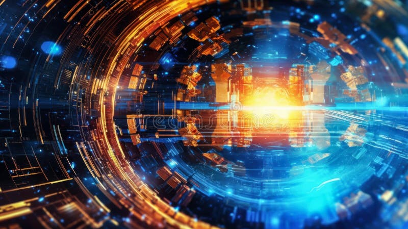 Virtual Connection Bright Abstract Background for Telecommunication ...