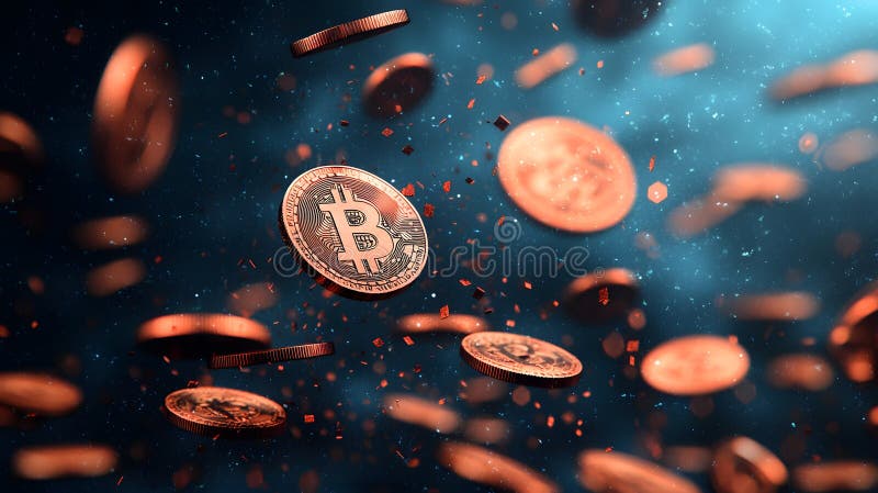 Virtual Currency Cascade: Experience the Dynamic Flow of Digital Coins ...