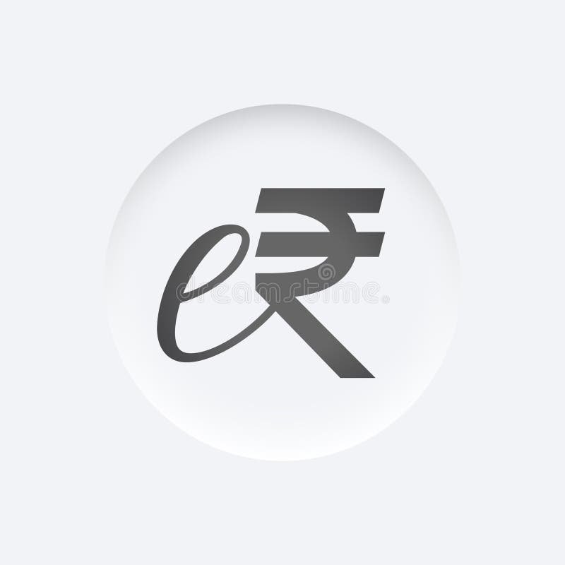 Virtual Currency E-rupi Symbol Background for Secure Payment Stock ...